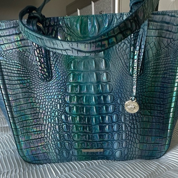 Brahmin | Bags | Brahmin Ashlee Tote Bag Blue Topaz Melbourne Leather ...